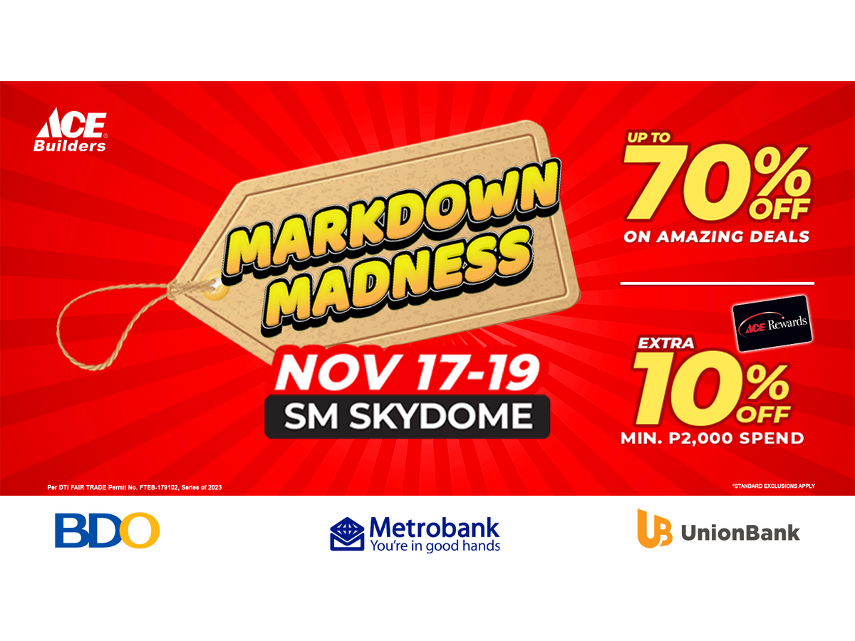 ACE BUILDERS MARKDOWN MADNESS – AHPI