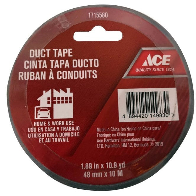 ACE DUCT TAPE 48MMX10M(1.89INX10.9YD)GRAY – AHPI