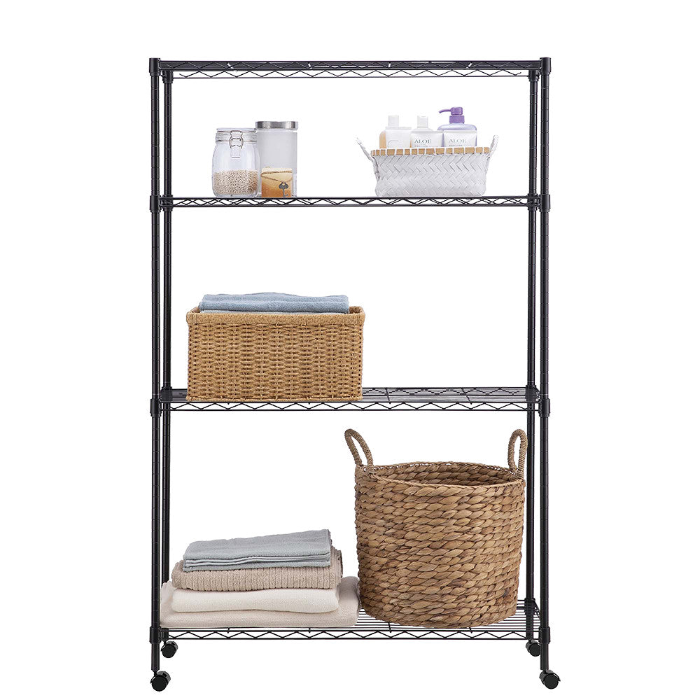 ACE 4TIER SHELVING UNIT BLK FNSH 35"x14"x59" – AHPI