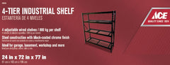 Ace 4-Tier Heavy Duty Industrial Storage Rack – AHPI