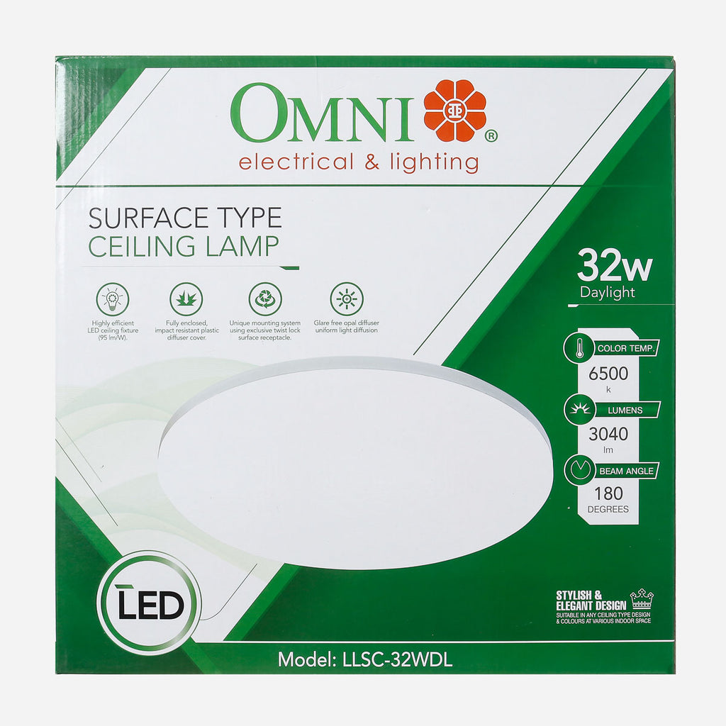 Omni Surface Type LED Ceiling Lamp LLSC-32WDL – Daylight – AHPI