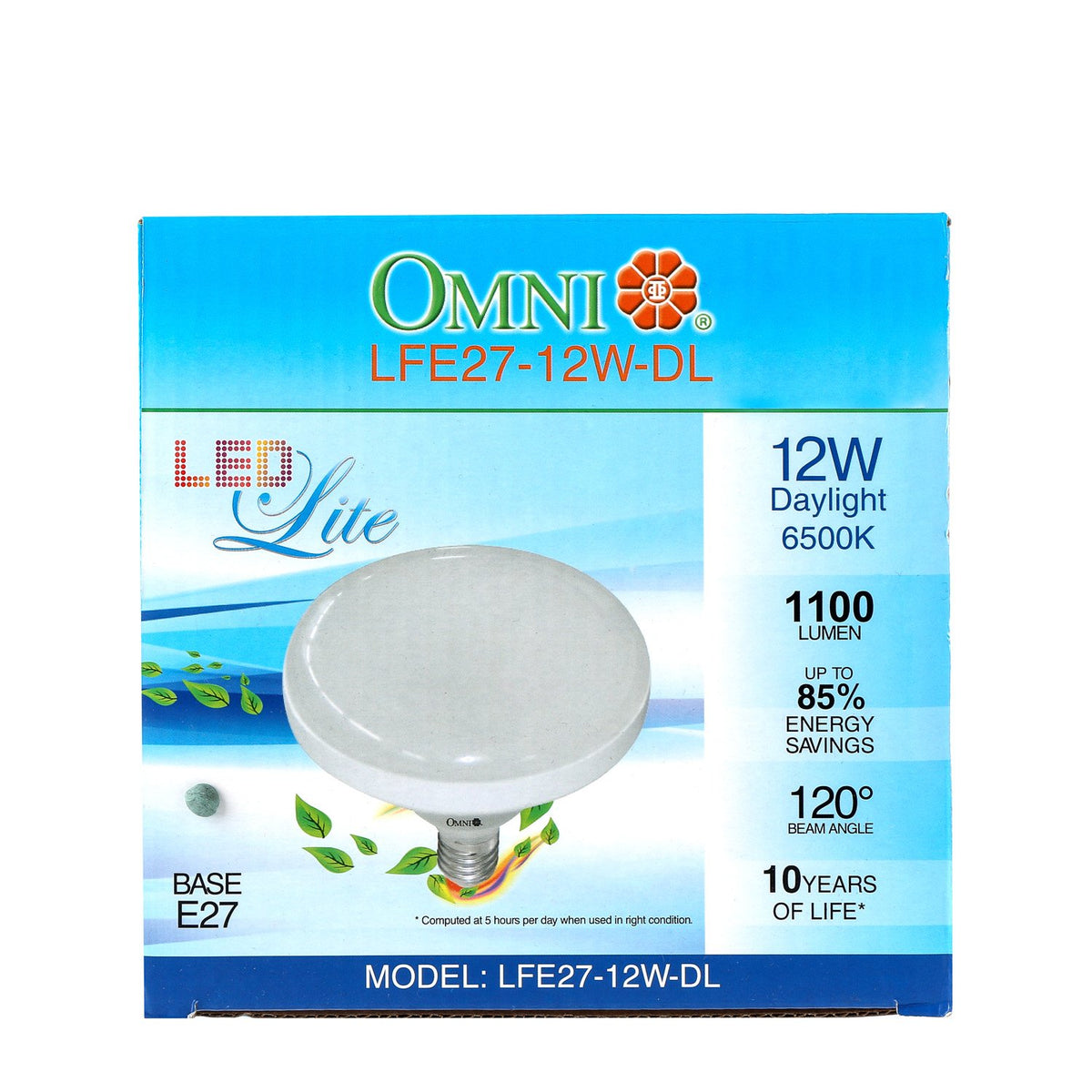 Omni LED Lite Flat Lamp 12W Cool Daylight – AHPI