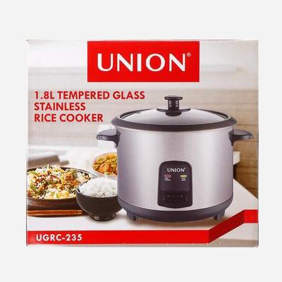 Union Tempered Glass Stainless Rice Cooker 1.8L UGRC-235 – AHPI