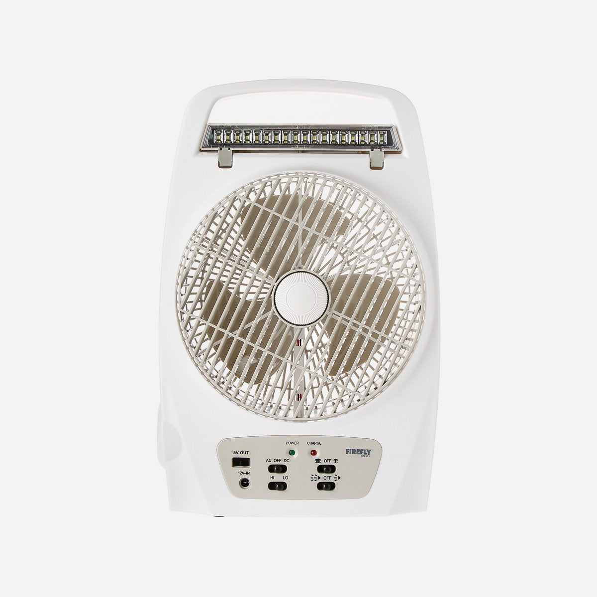 Firefly 8" Oscillating 2- Speed Fan with 18 LED Desk Lamp, Torch Light ...