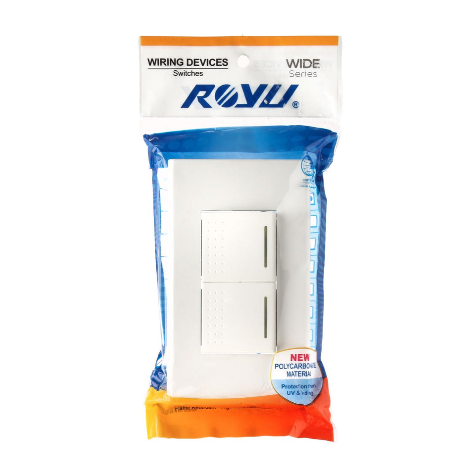 Royu 2-Gang 1-Way Light Switch – AHPI