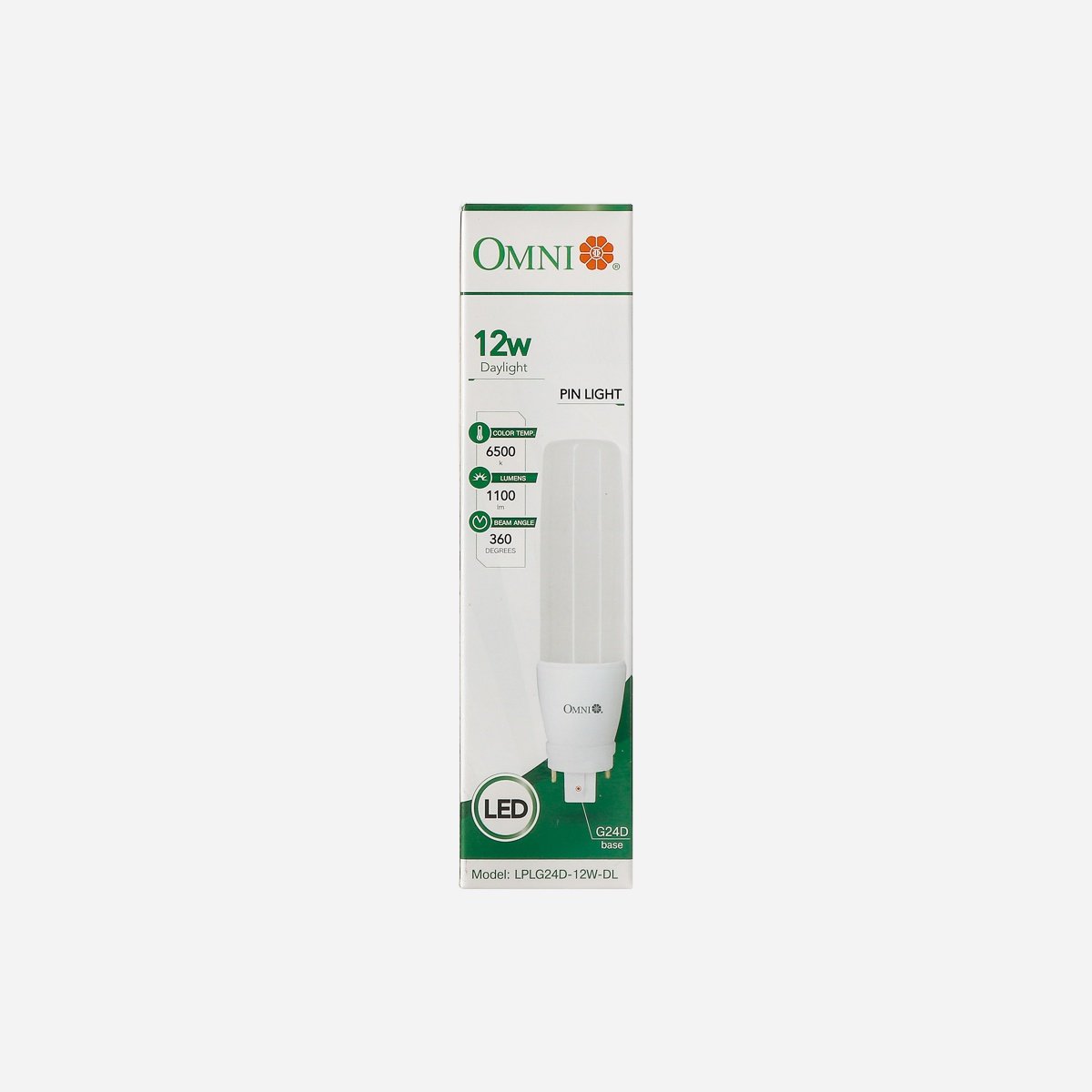 Omni LED Pin Lite Bulb LPLG24D-12W-DL – Daylight – AHPI