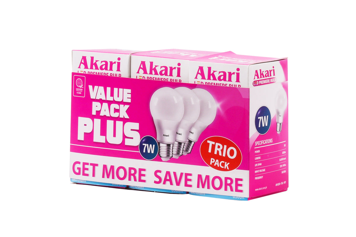 Akari LED Bulb Value Pack 7W Daylight – AHPI