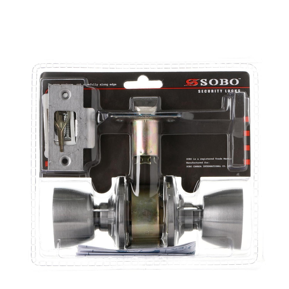 Sobo Stainless Steel Bed and Bath Doorknob Lock Set – AHPI