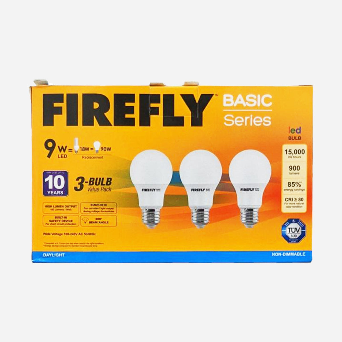 Firefly Basic 3-Pack LED Daylight 9W – AHPI