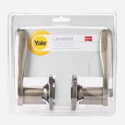 Yale Medium Duty Antique Brass Lever Set – AHPI
